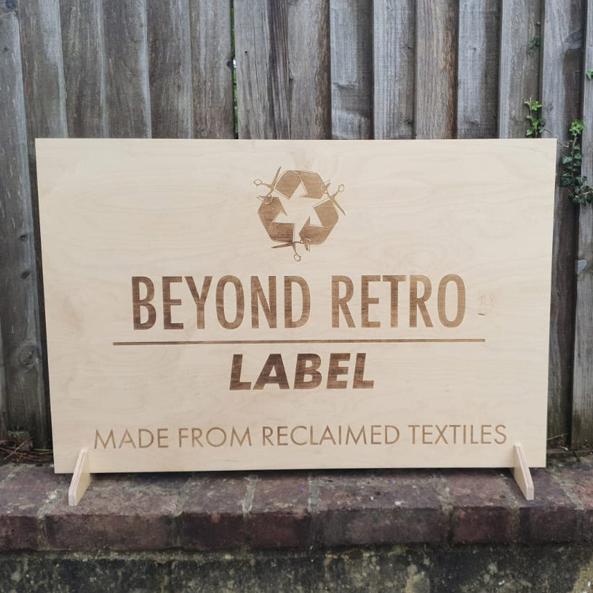 Beyond Retro Shop Signage – Sussex Lasers